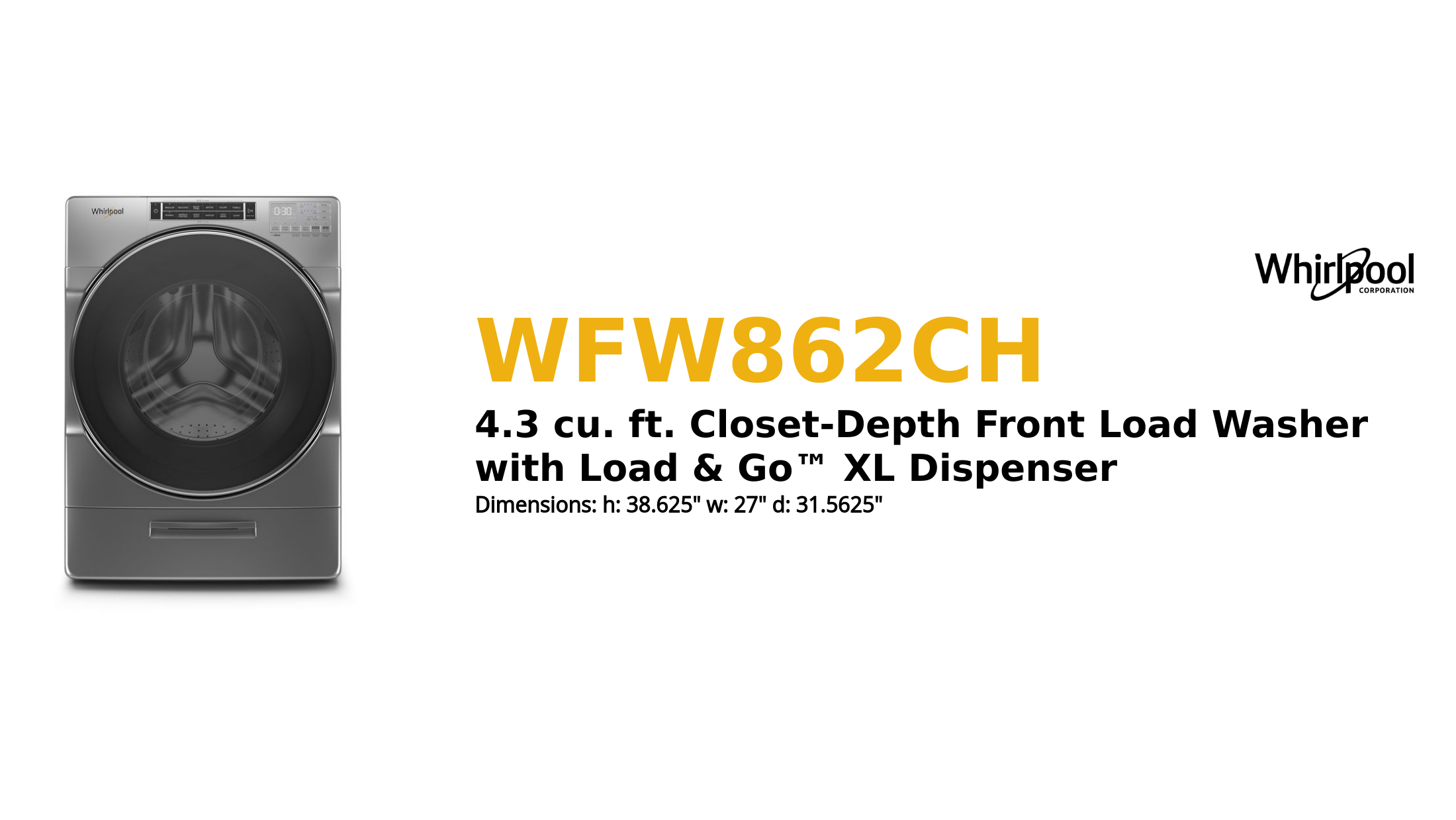 Front Load Washer | LearnWhirlpool