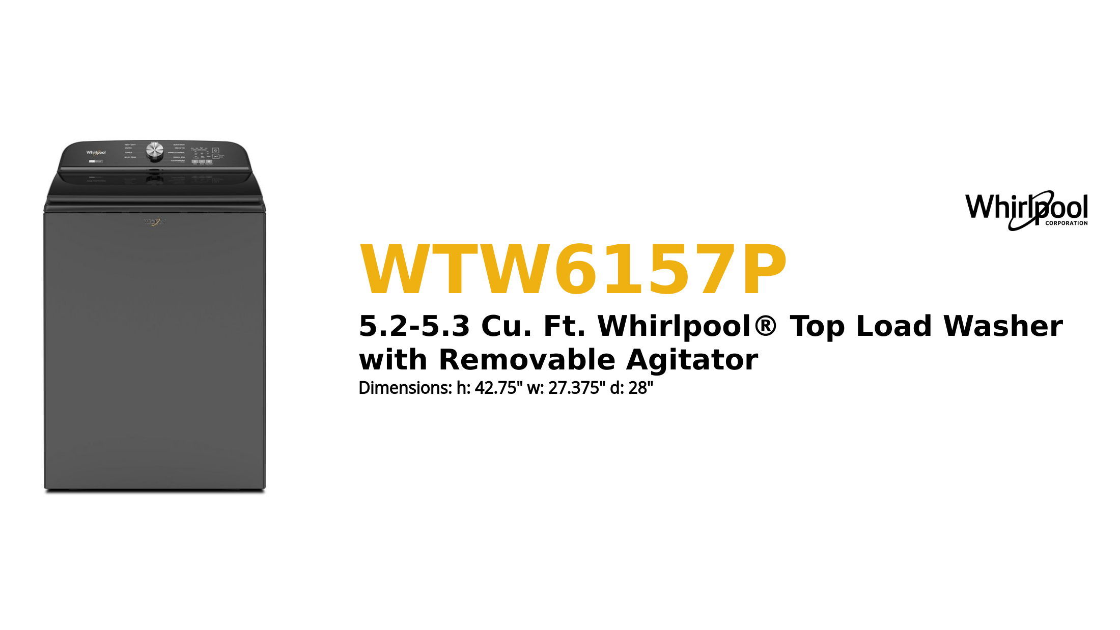 Top Load Washer | LearnWhirlpool