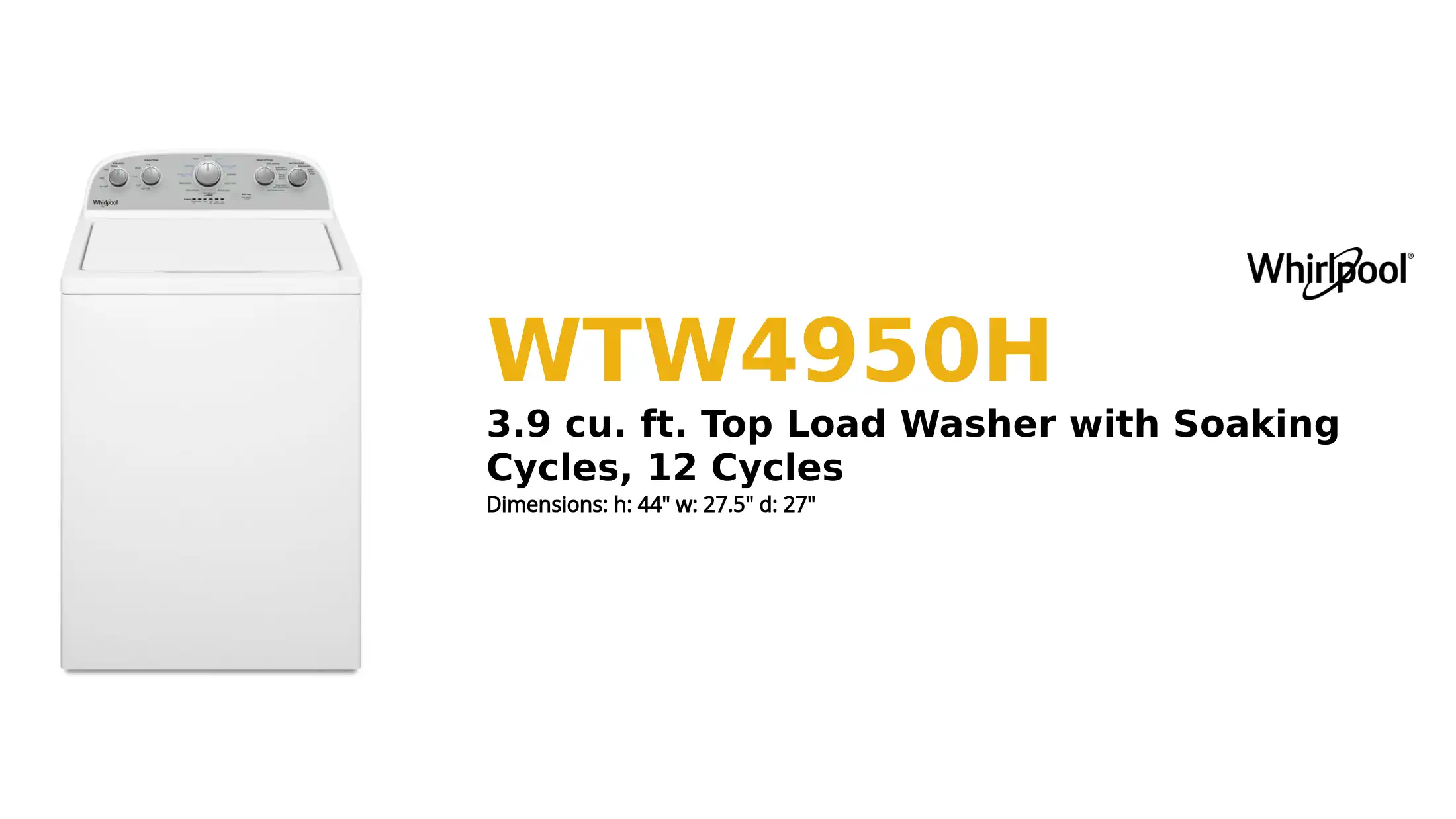 Top Load Washer | LearnWhirlpool