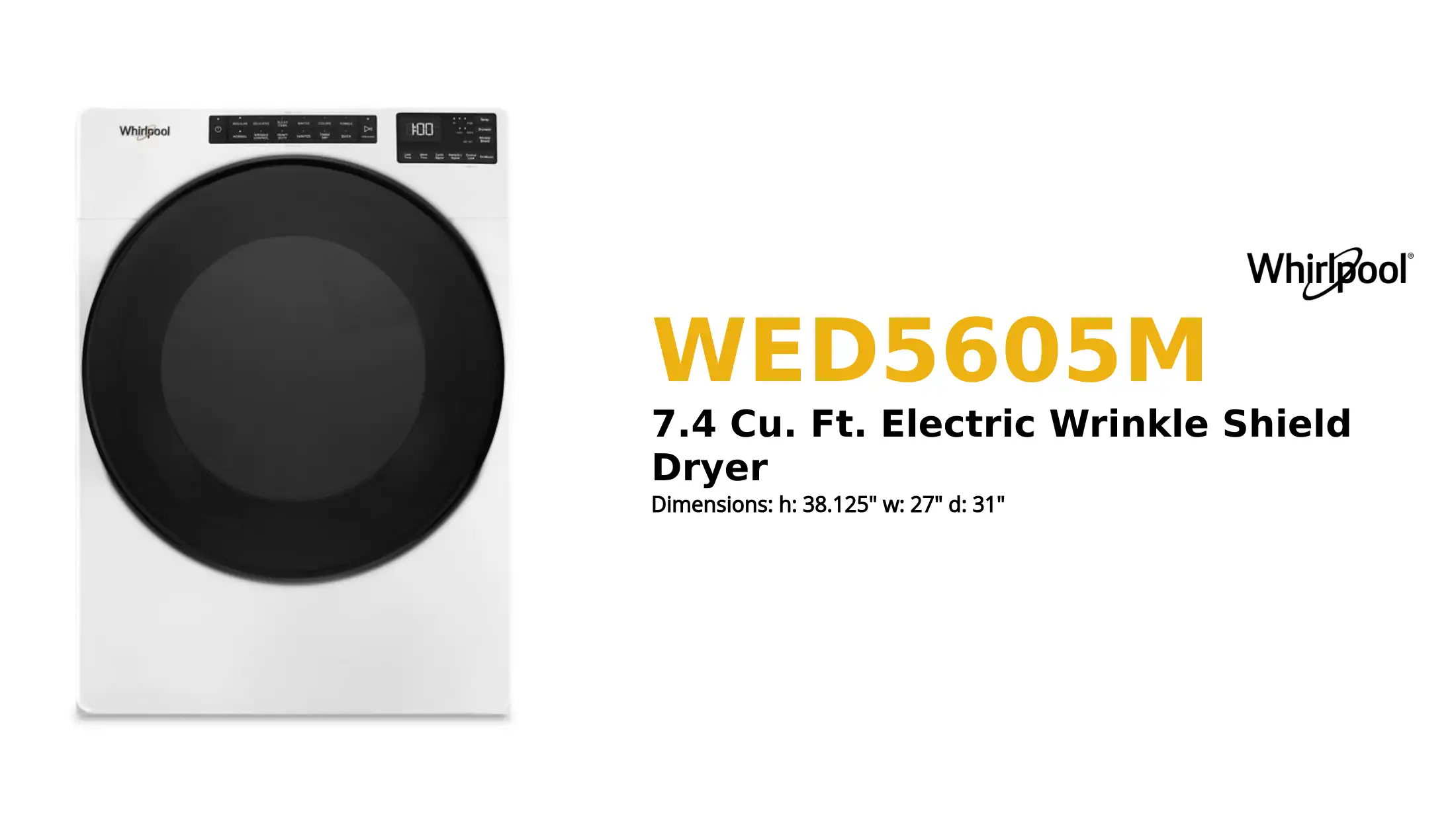 Front Load Dryer | LearnWhirlpool