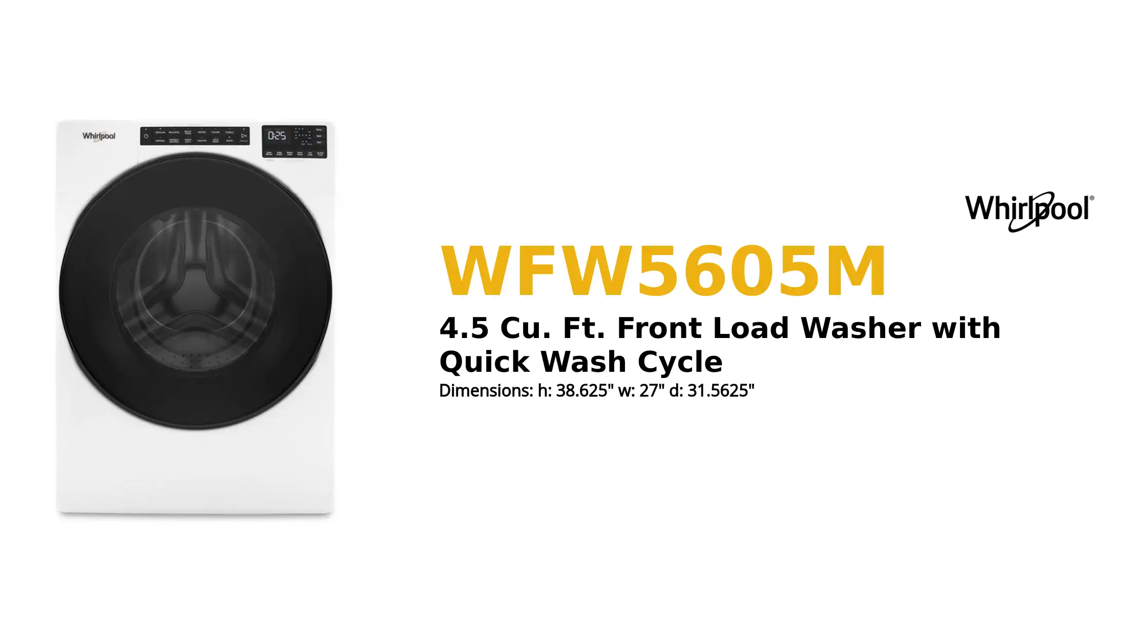 Front Load Washer | LearnWhirlpool